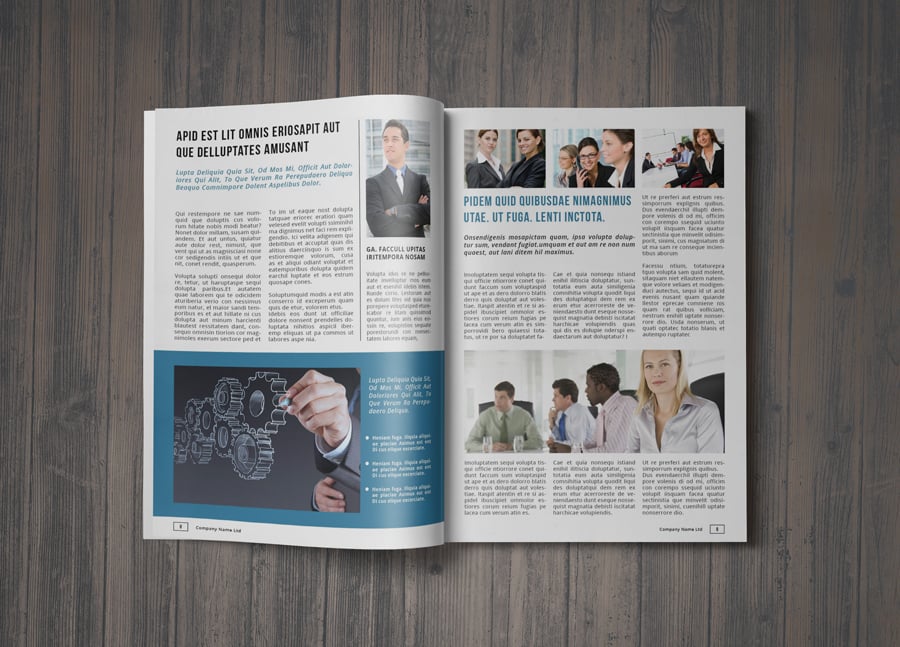 Free A4 Corporate Newsletter Template