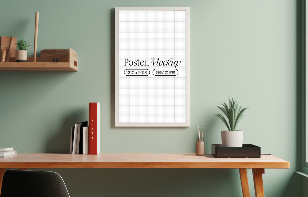 Aesthetic Study Room Poster Mockup / #329