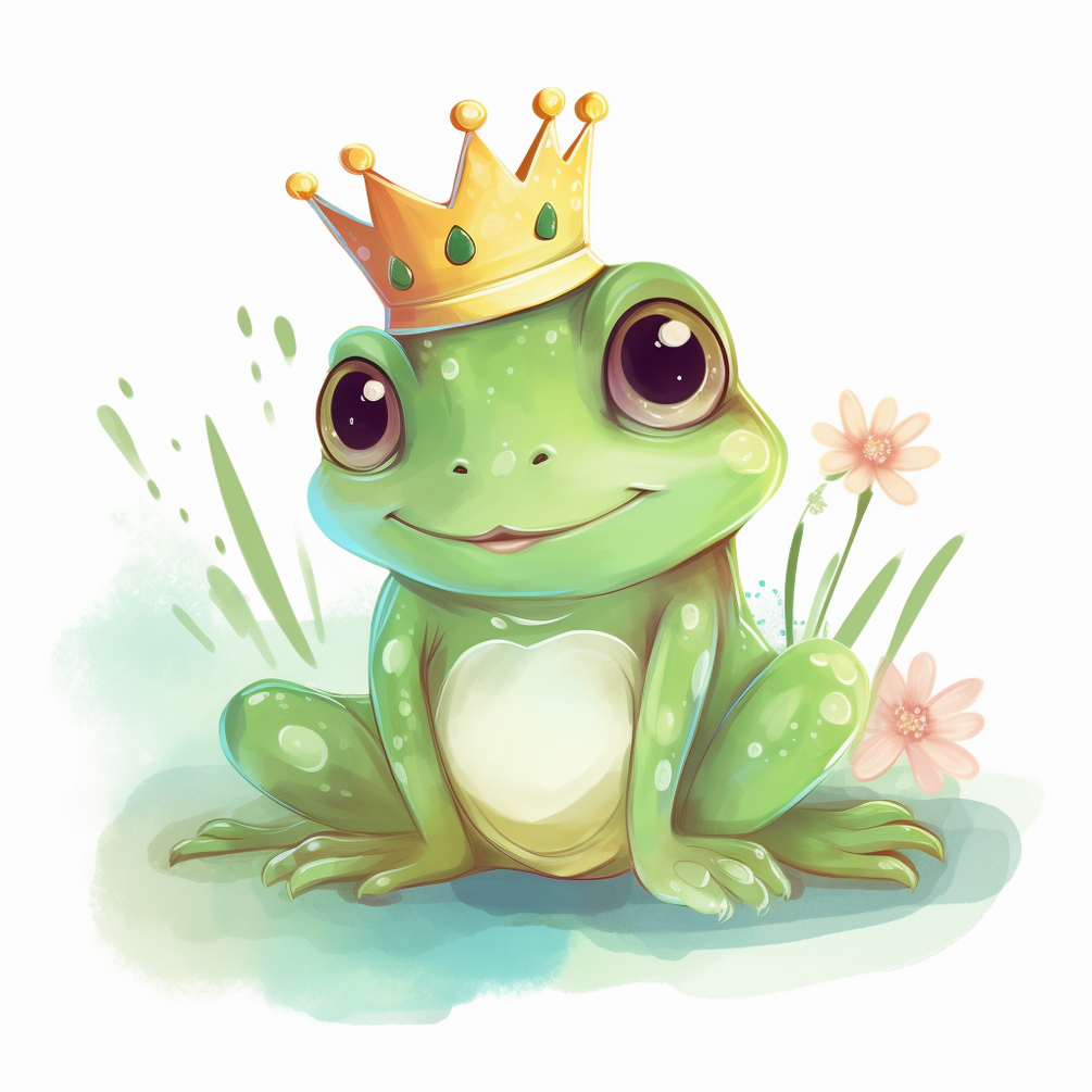 Frog Princess PNG art graphic design | Libra Graphic Design