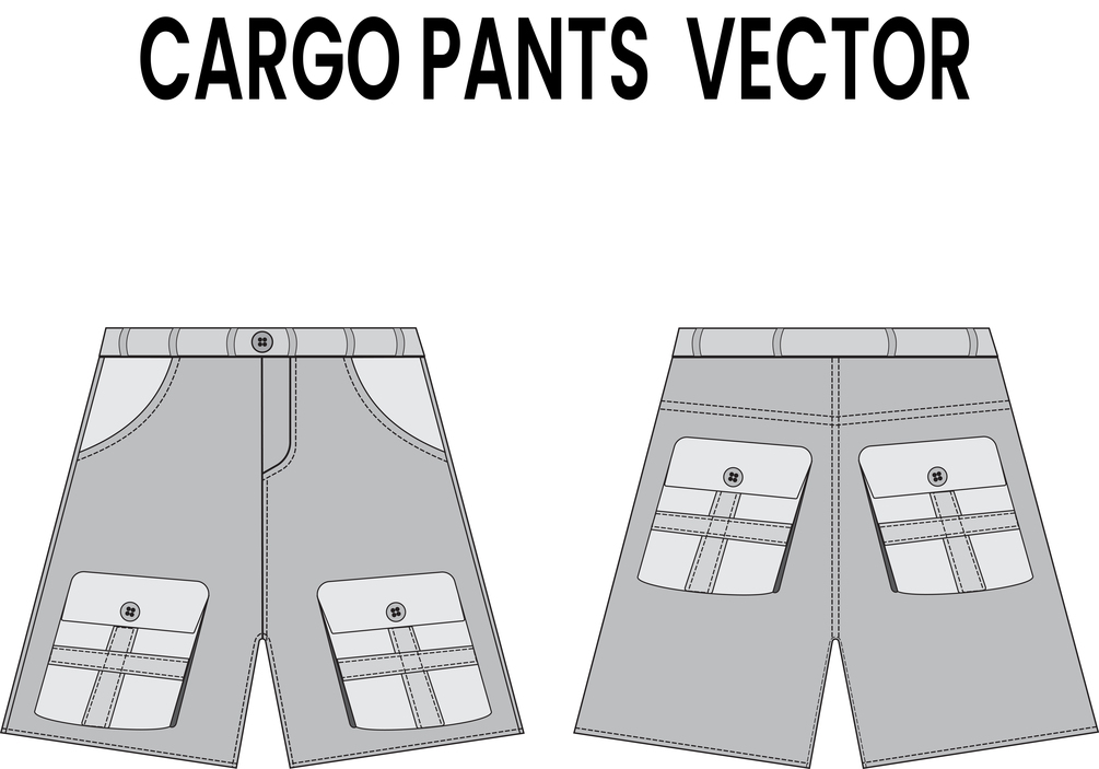 cargo pants vector