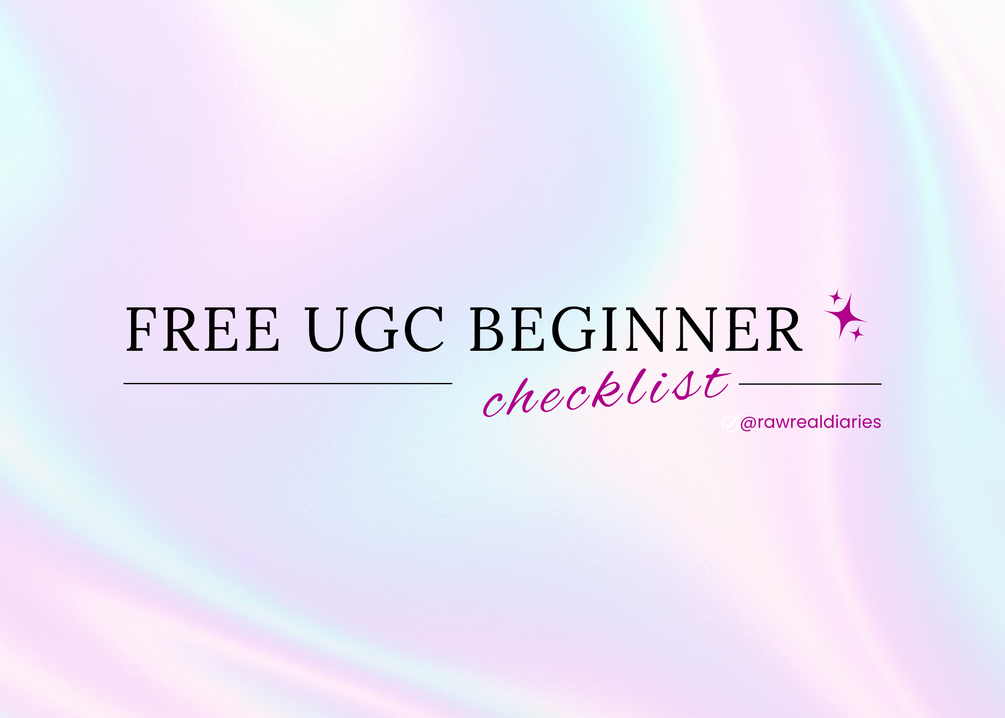 FREE UGC Beginner Checklist