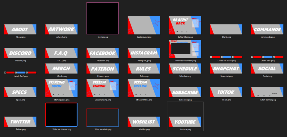 Simple FREE Overlay Pack (Twitch,Mixer)