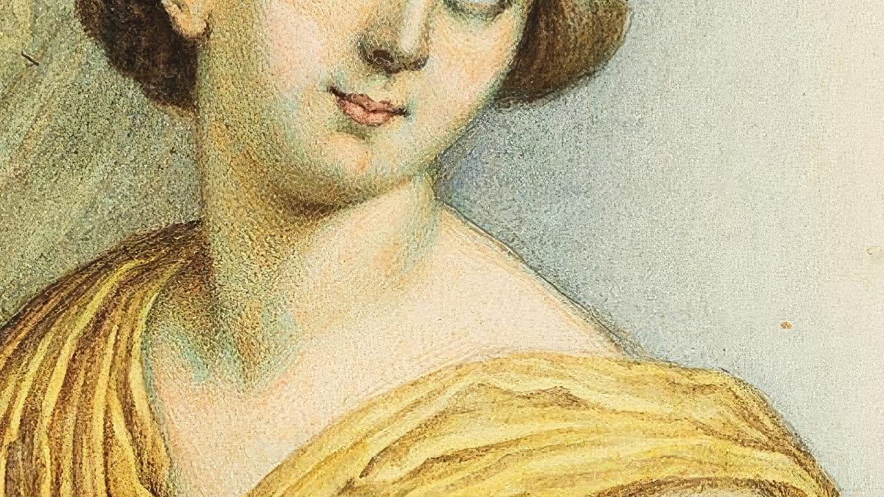 Portrait of a young lady by Carl Goebel