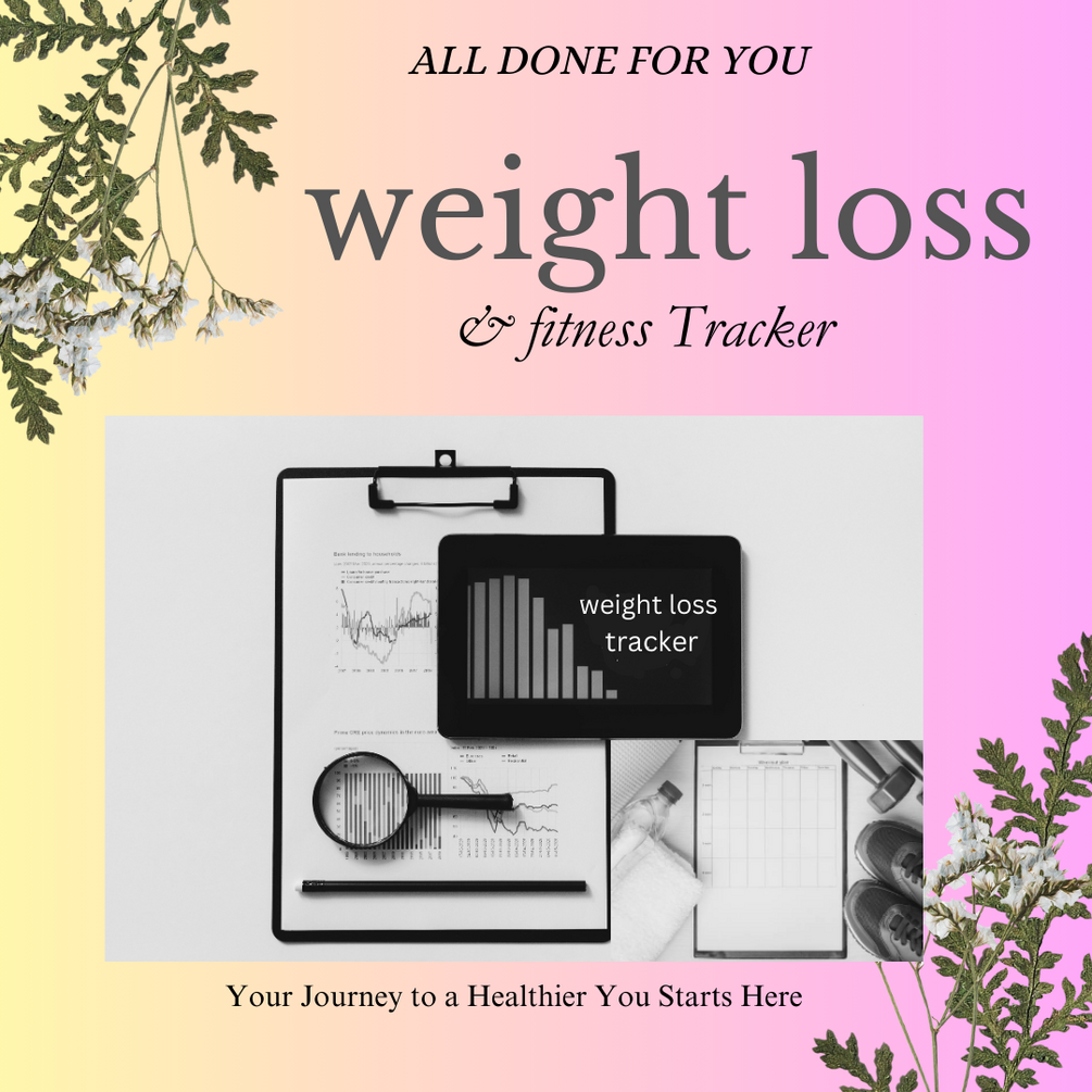 Weight Loss & Fitness Tracker | Google Sheets | Calorie Tracker | Meal ...