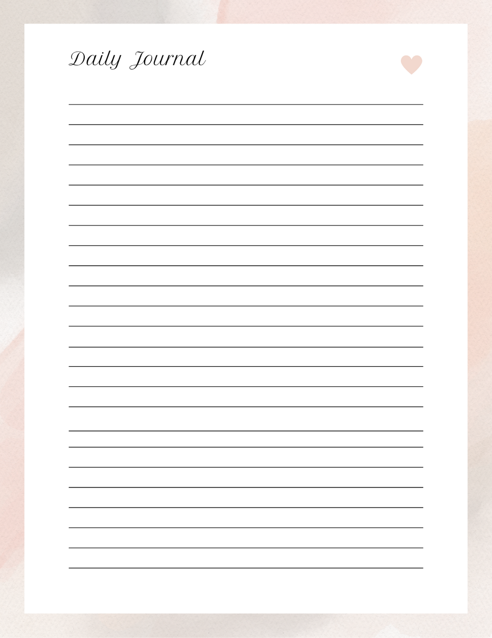 daily journal