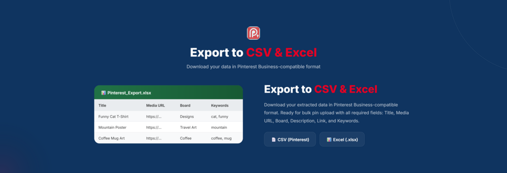 Pinterest Bulk Extractor Premium