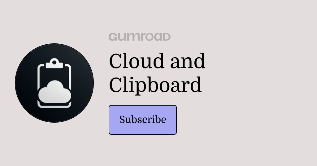 Cloud and Clipboard