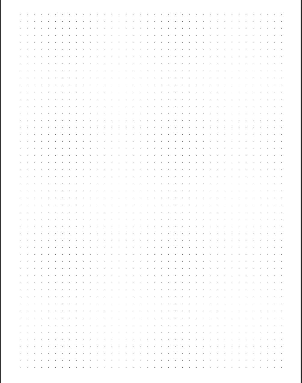 Minimal Dot Grid Notebook Pdf 120 Pages 8 5in X 11in