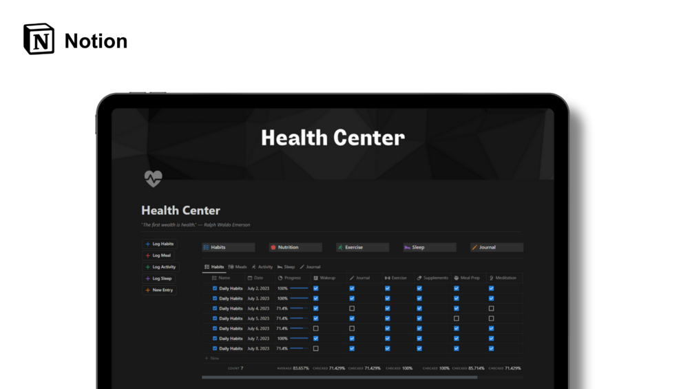 Notion Health Center