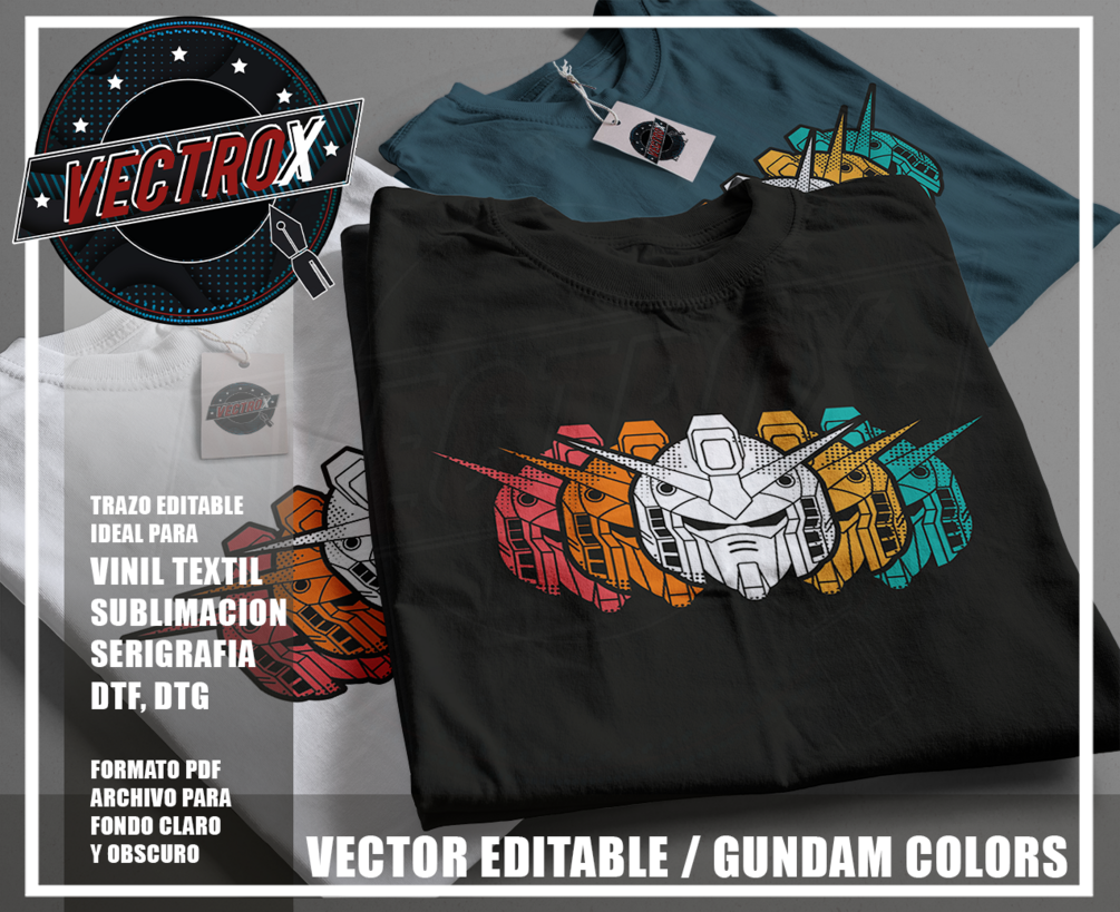 Vector Editable - Gundam Colors