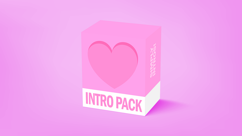 INTRO TEMPLATE // ZOOMING HEARTS