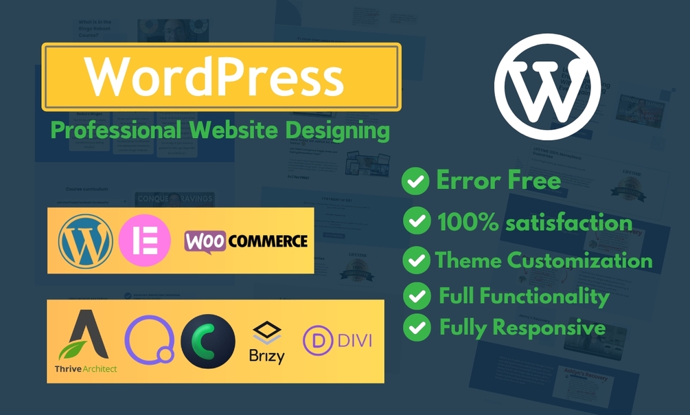 Creative WordPress Website using Elementor Pro