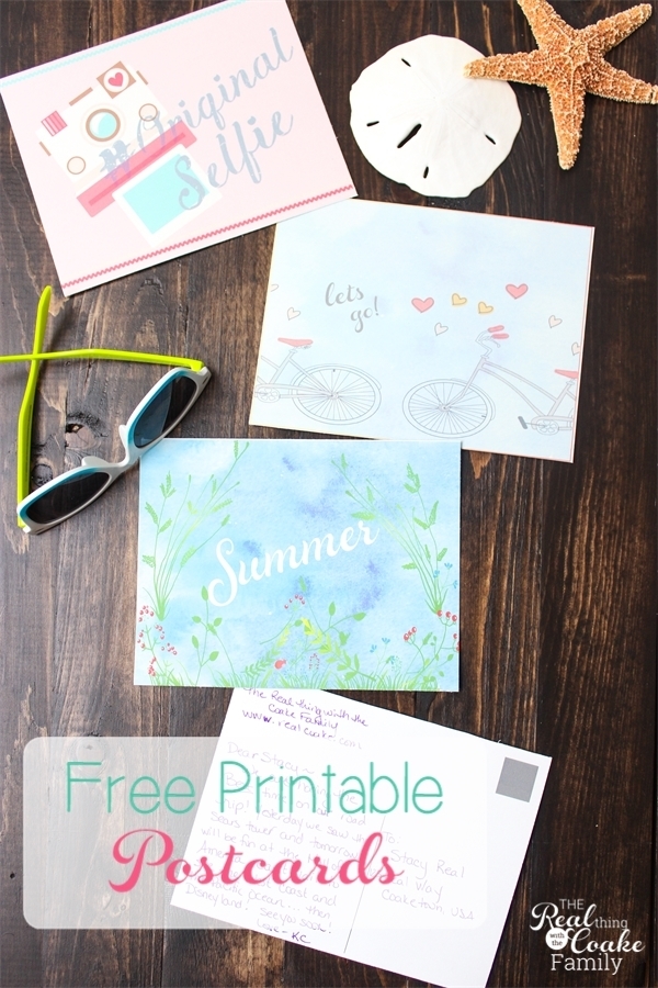 Summer Postcards Printable