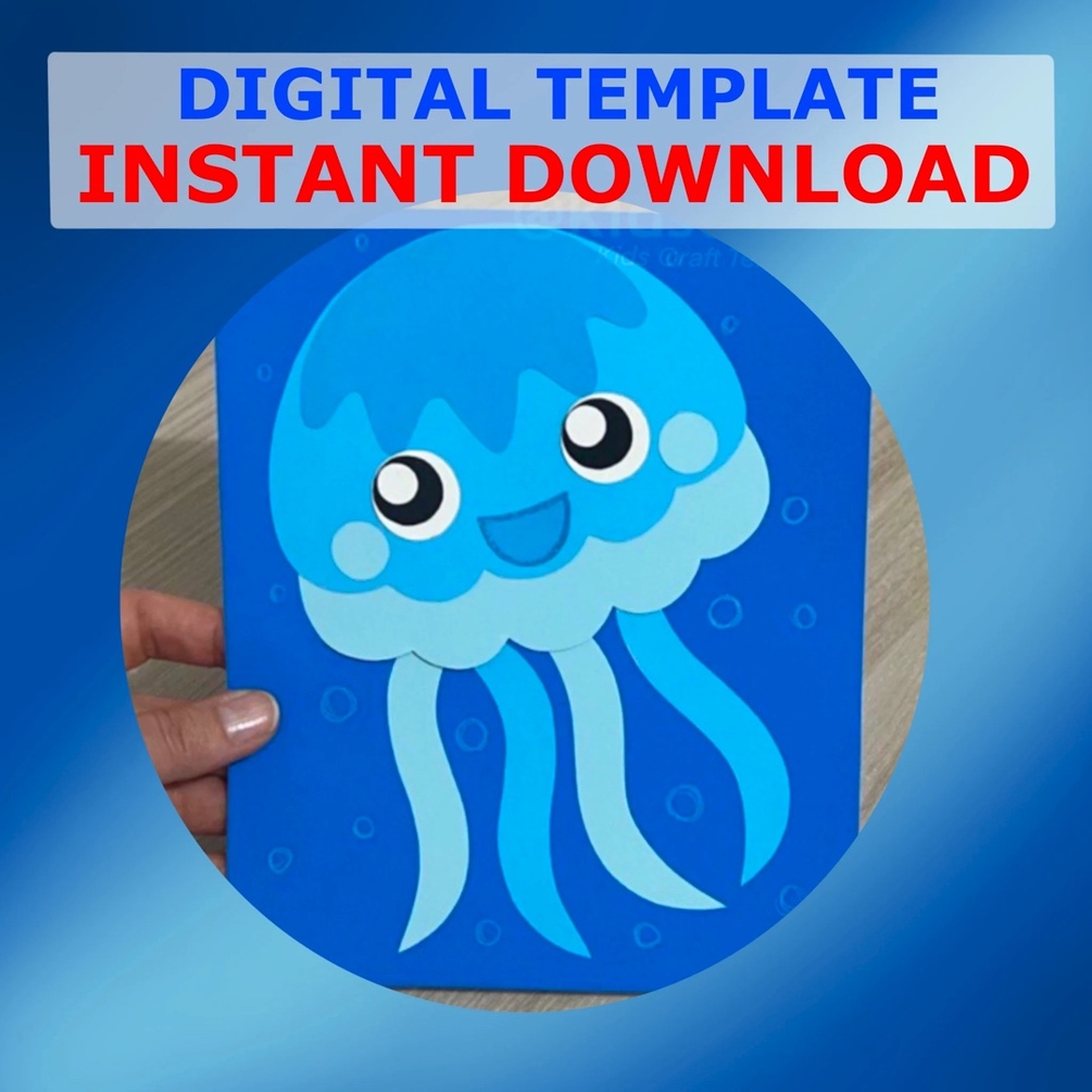 Jellyfish Ocean Craft for Kids Under Sea Preschool Kindergarten ...