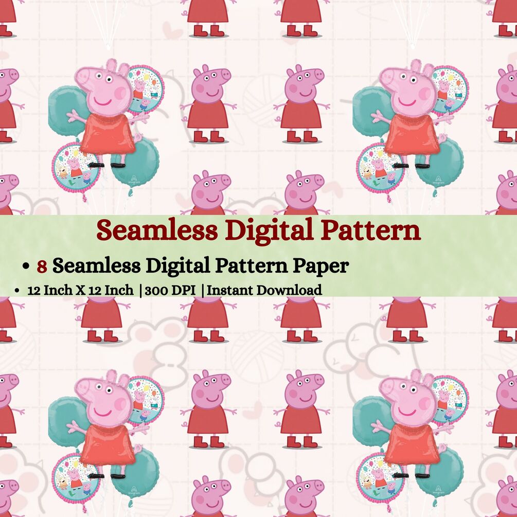 Cartoon Digital Seamless Pattern Texture,Digital Download,Journal Print ...