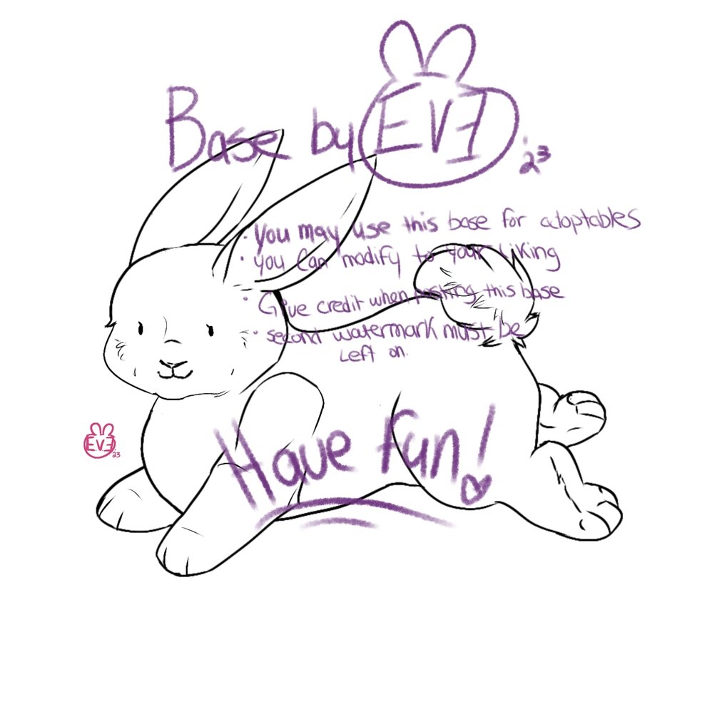 F2U CHIBUNNY BASE by Bitey bunn