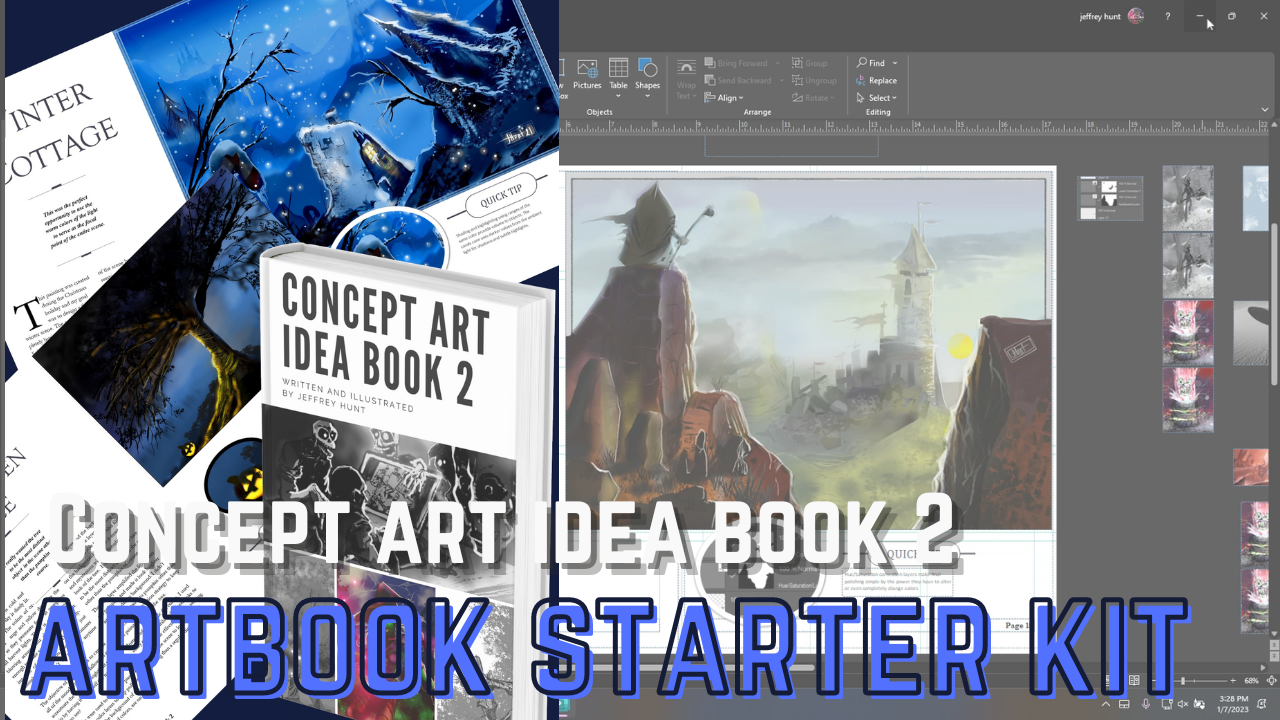 Concept Art Idea Book 2 Artbook Starter Kit - Jeffrey Hunt