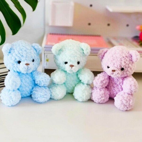 Create a soft and cuddly teddy bear with this detailed pattern