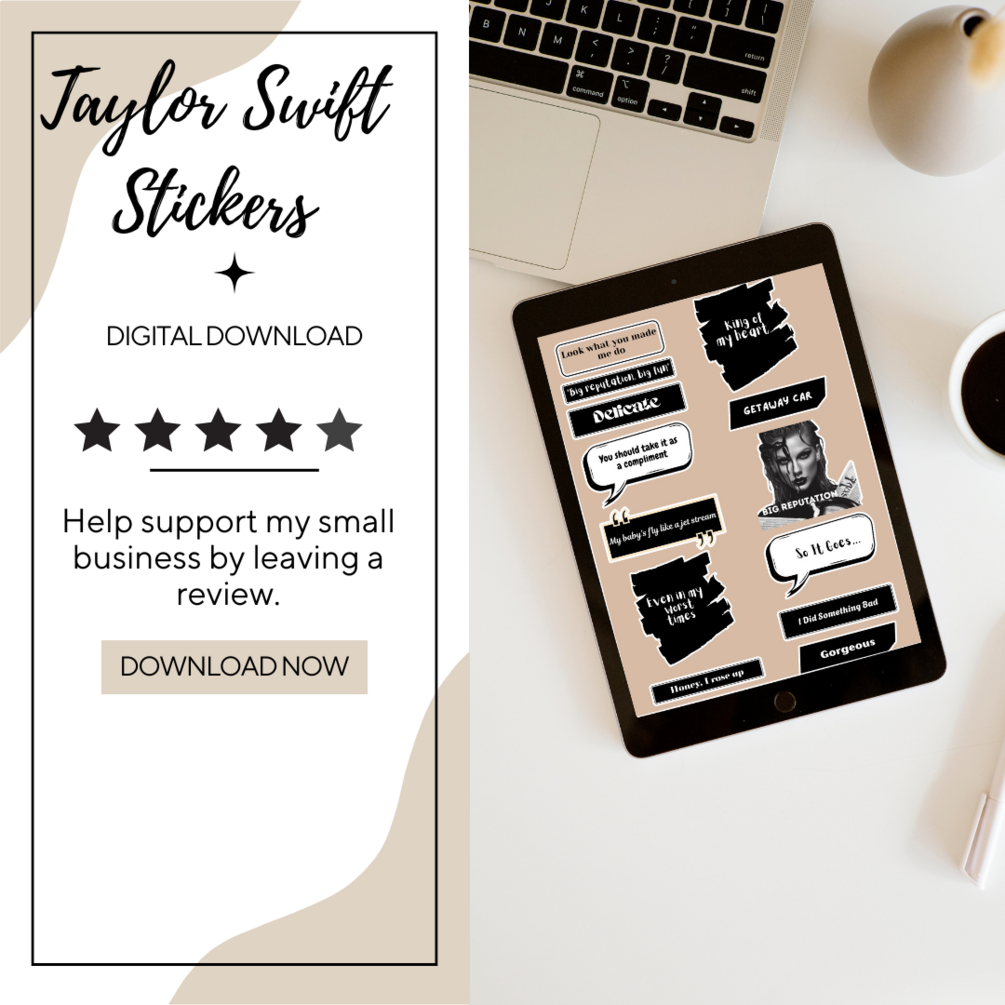 Taylor Swift Printable Stickers