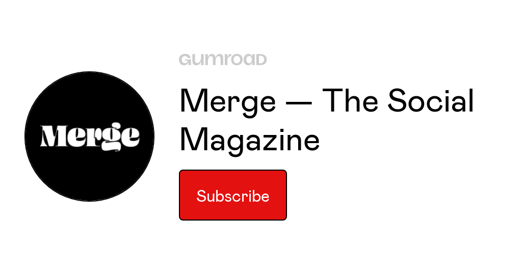 Merge — The Social Magazine