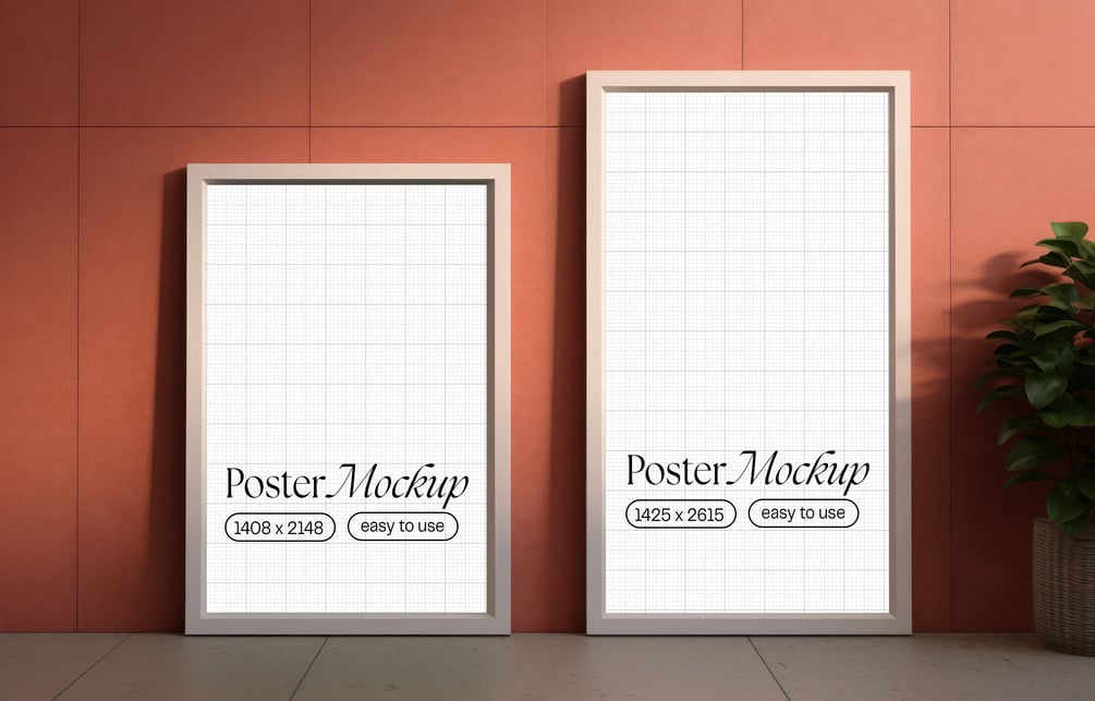 Minimalist Indoor Poster Mockup / #160