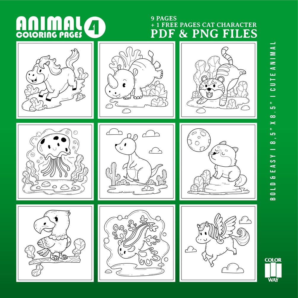 Animal coloring pages 4