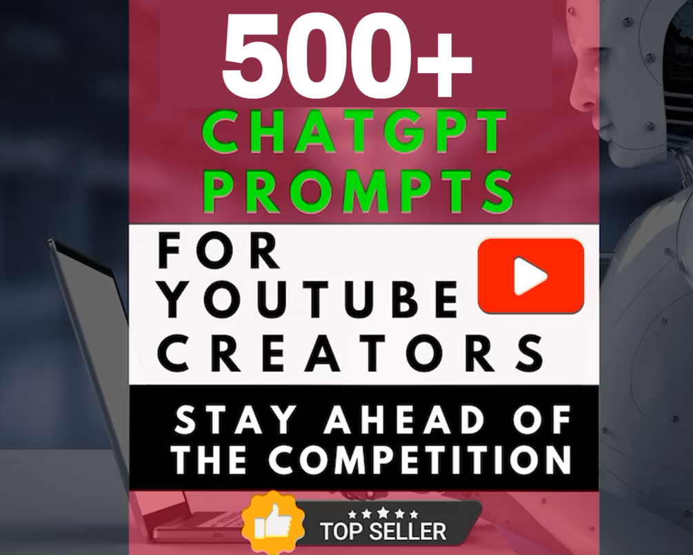 500+chat gpt prompts for youtube |Youtube growth prompts|copy and paste