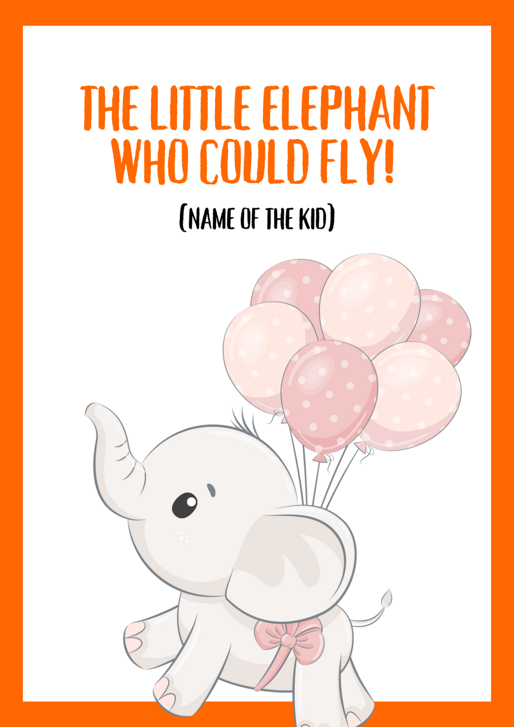 Colouring Story Book : The Little Elephant Who Could Fly