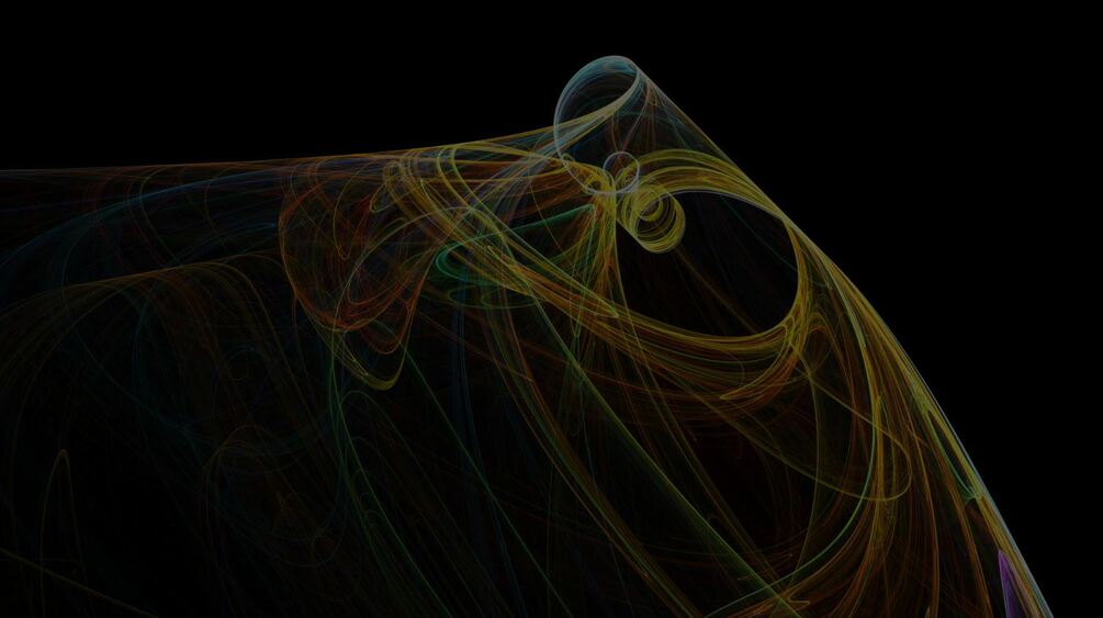 Spiral light painting - digital print art