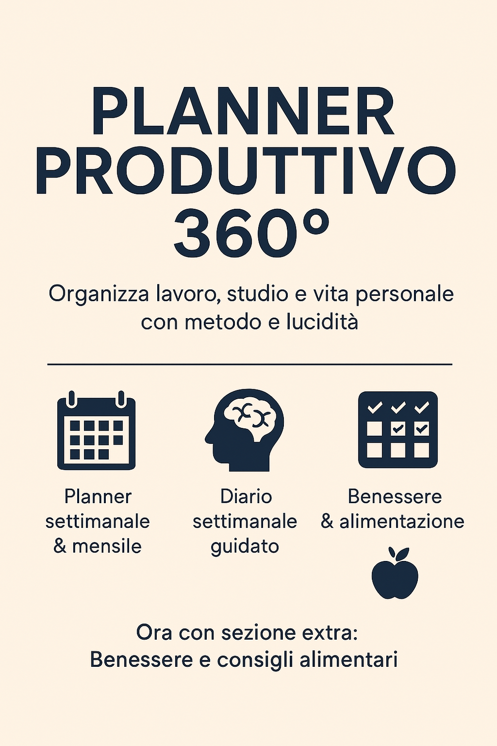 Planner Produttivo 360 in Excel – Organizza Studio, Lavoro e Vita