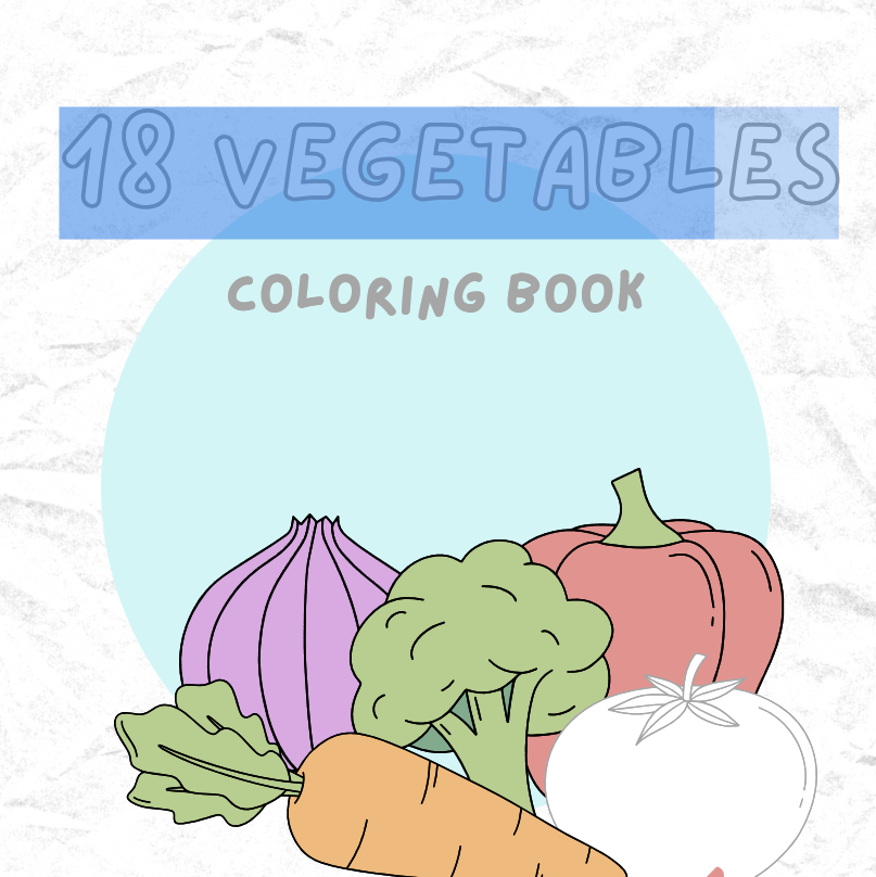 VEGETABLE COLORING BOOK