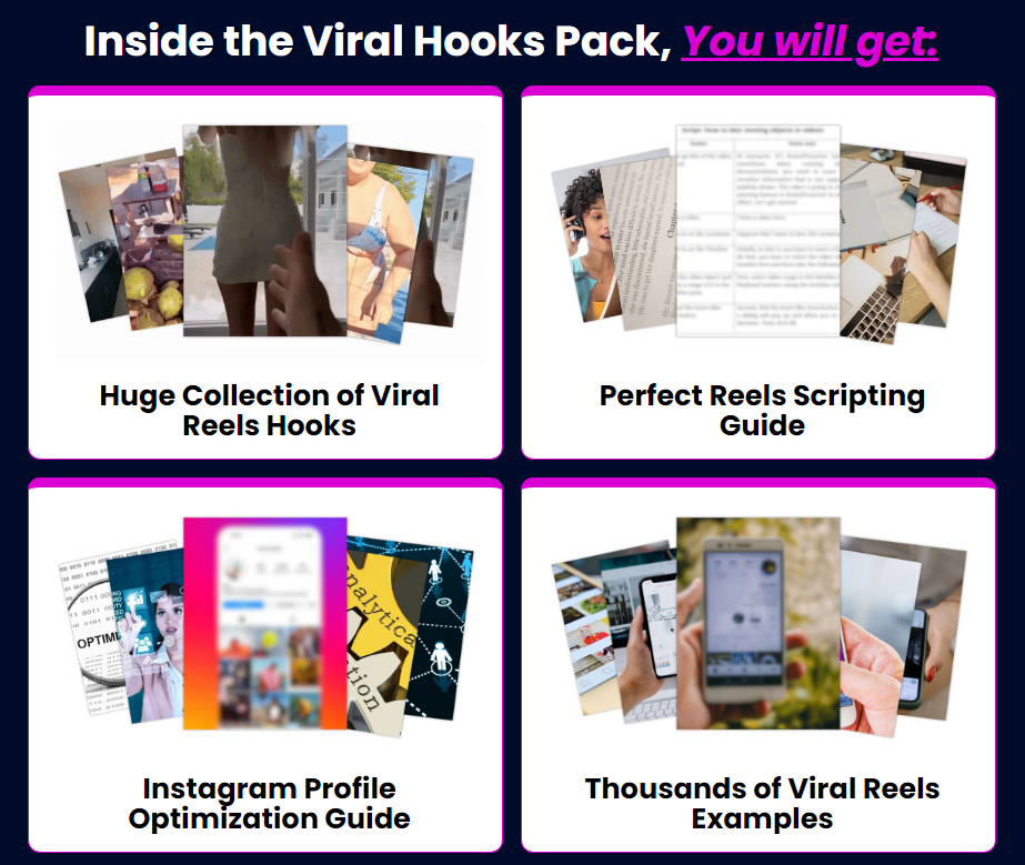 Viral Hooks Bundle : Get 10X more views and engagement with these Viral Reels Hooks (100+ Pack)