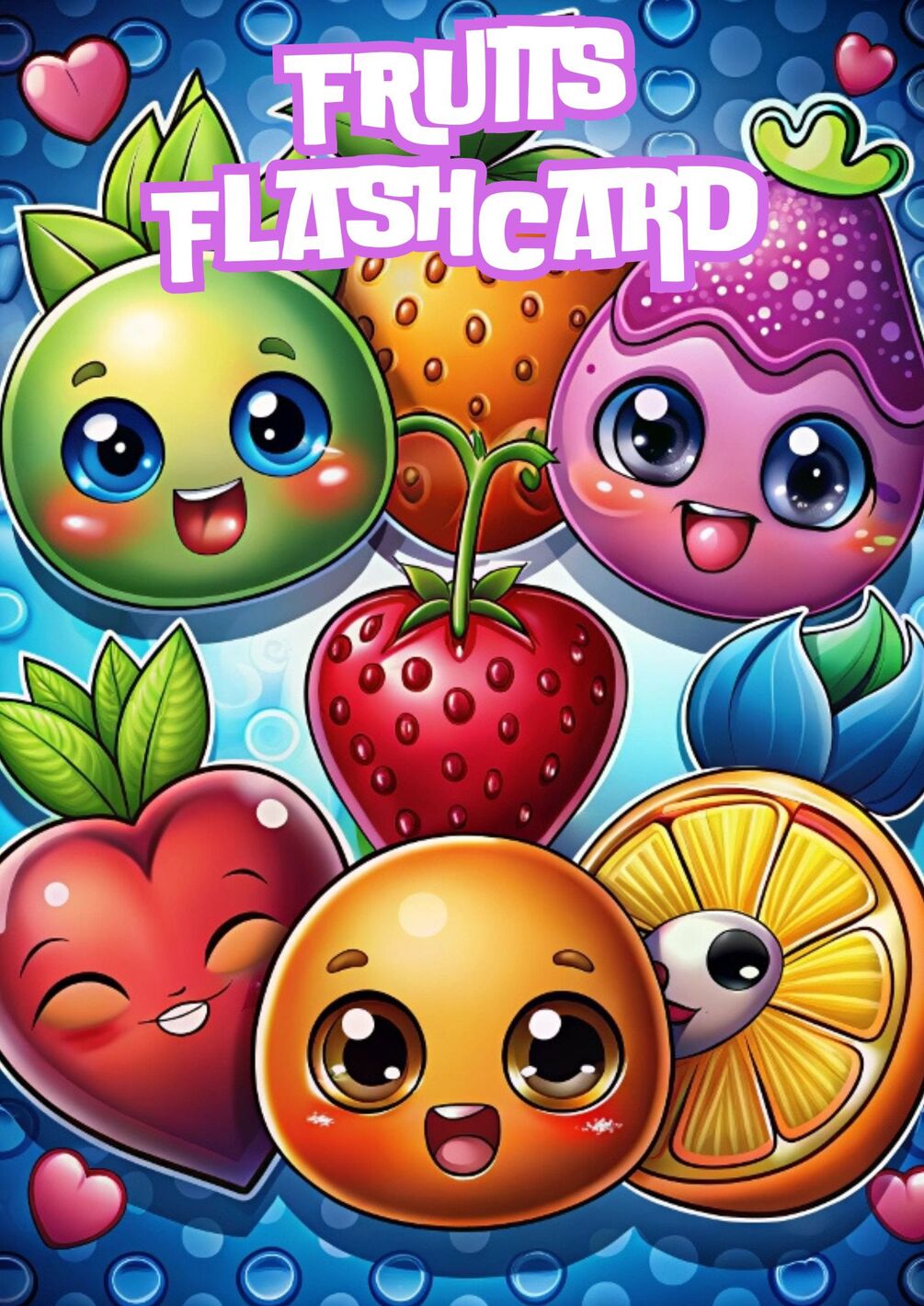 Kawaii Fruits-Flash Card