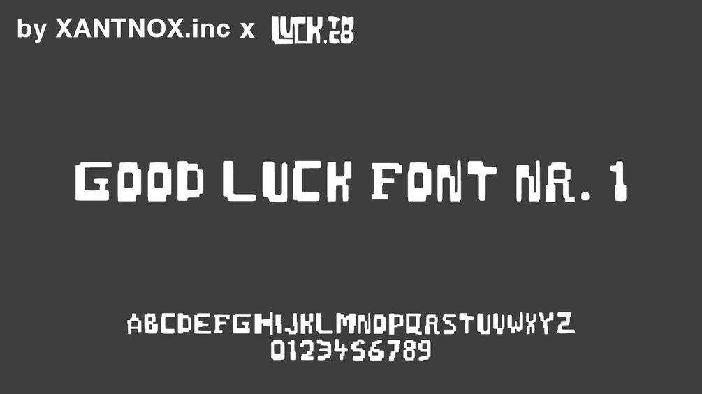 GOOD LUCK FONT Nr. 1