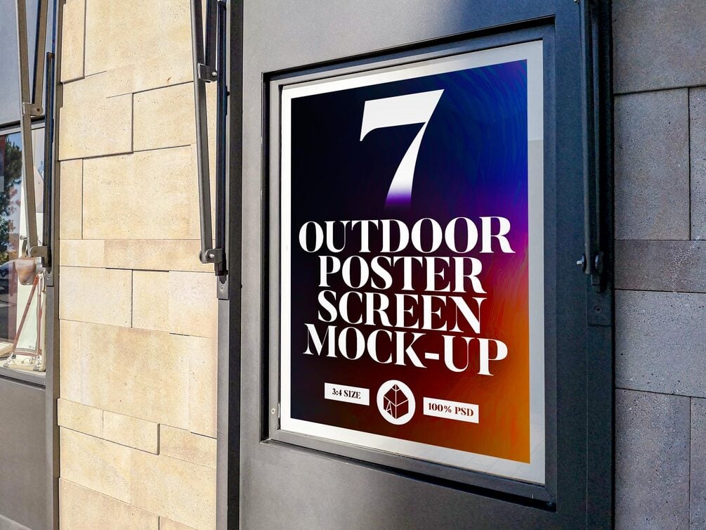 Outdoor Poster Screen Mock-Ups 2