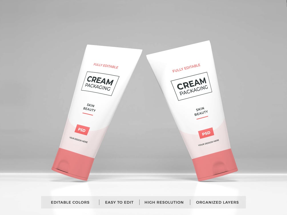 Cream Packaging Mockup Vol 8