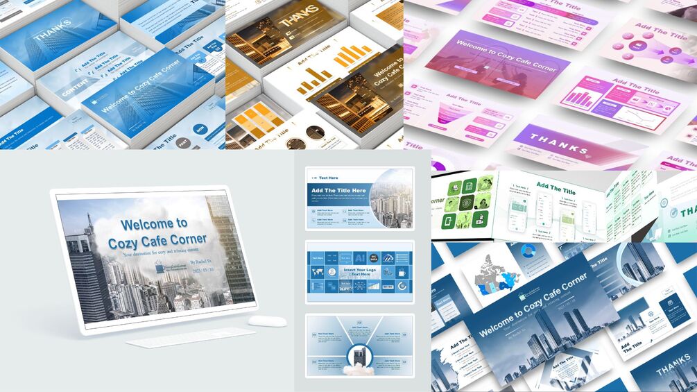 100 Slides of Business Presentations Templates - Demos