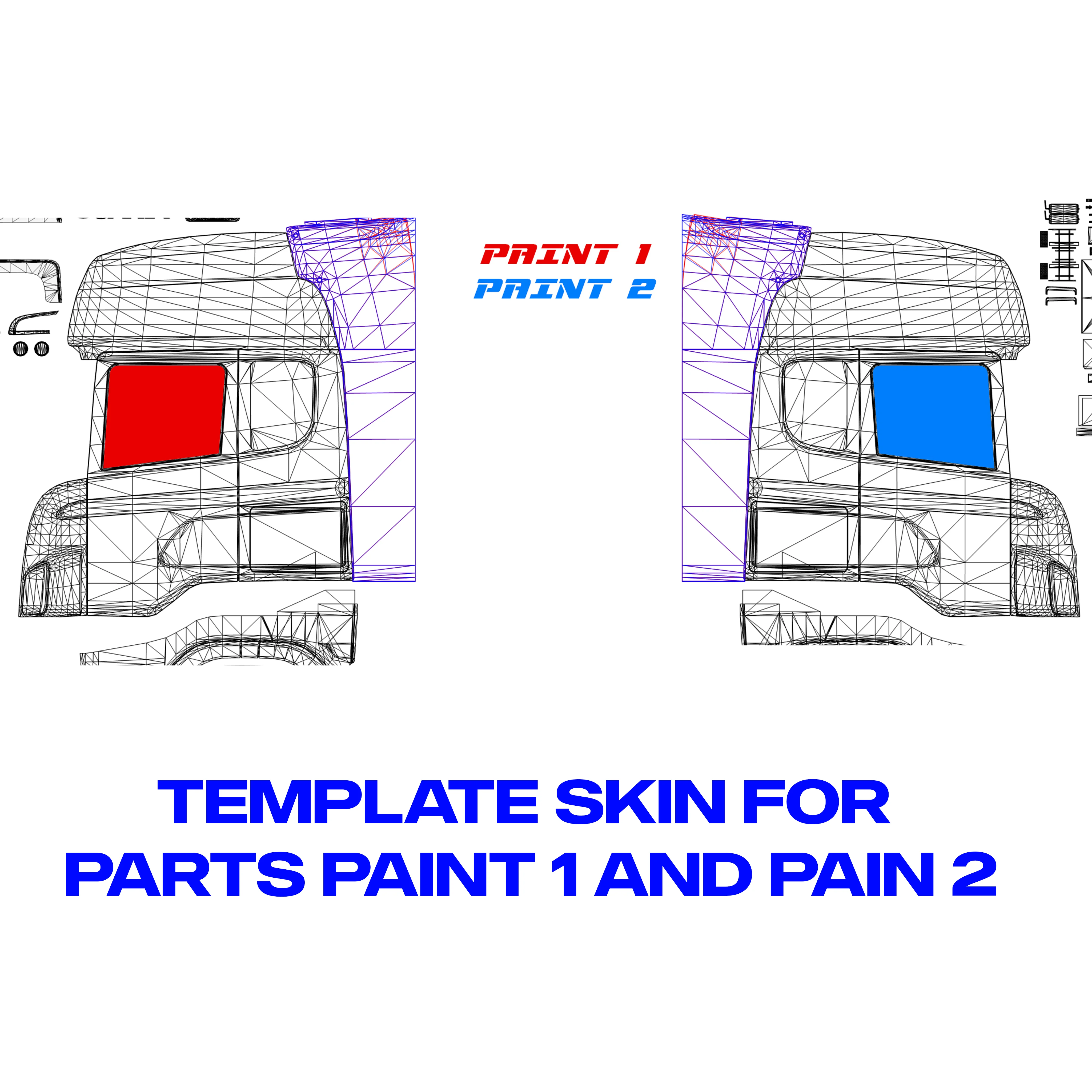 Pack Black-Paint Led bar Scania RJL6s