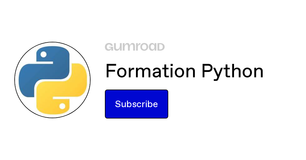 Formation Python