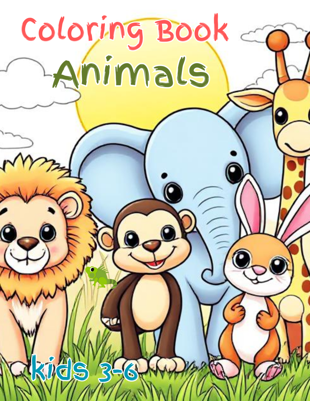 Color My Zoo: Fun Animal Coloring for Kids (50 Coloring Page)