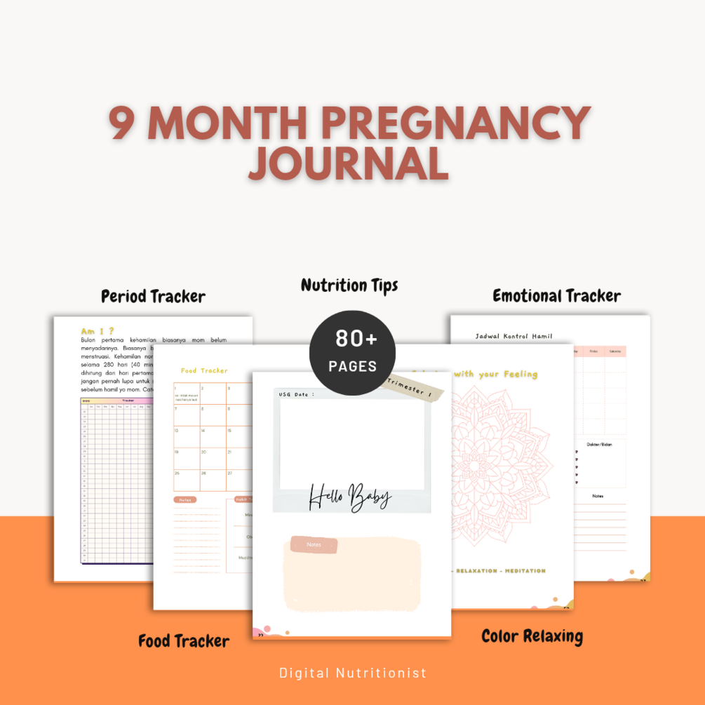 9 Month Pregnancy Journal by Nutritionist