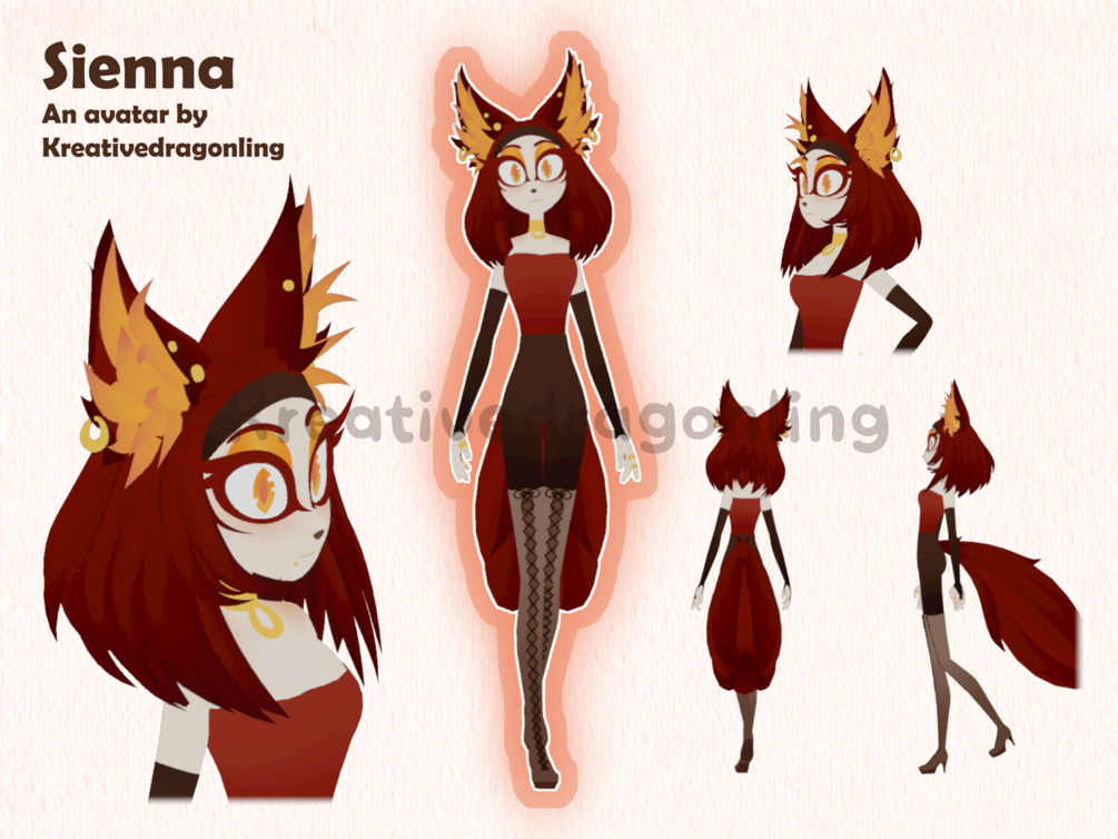Sienna | Fox Girl VRChat Avatar | Quest Friendly