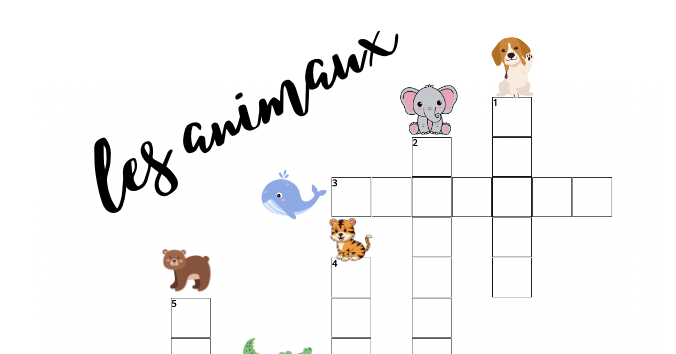 MOTS-CROISÉS - ANIMAUX