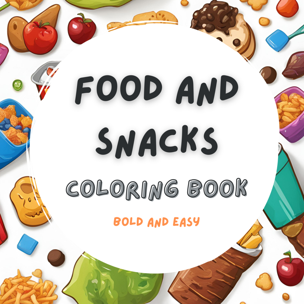 Food and Snacks Printable Coloring Pages