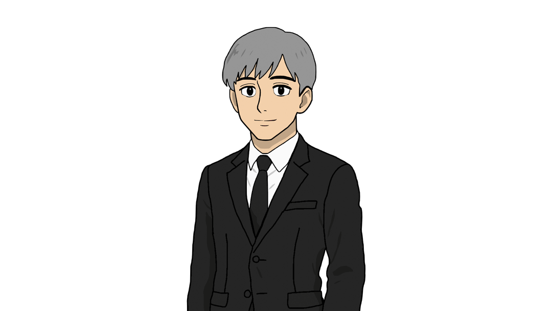 2D Animation – Han Talking in Formal Suit (Looping) | MOV & Full Pack