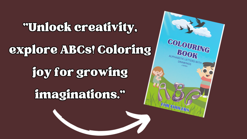 Colouring book for toddlers, ABC adventures colouring book
