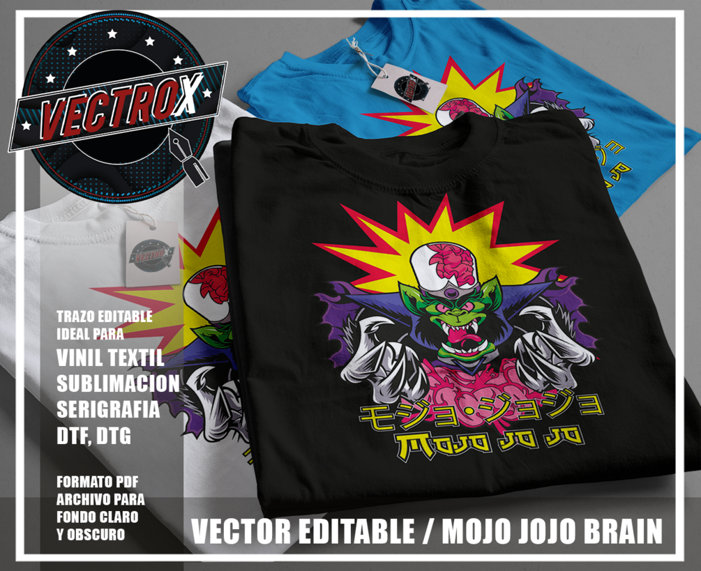 Vector Editable - Mojo Jojo Brain