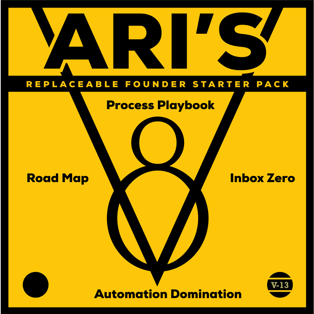 The Replaceable Founder Starter Pack