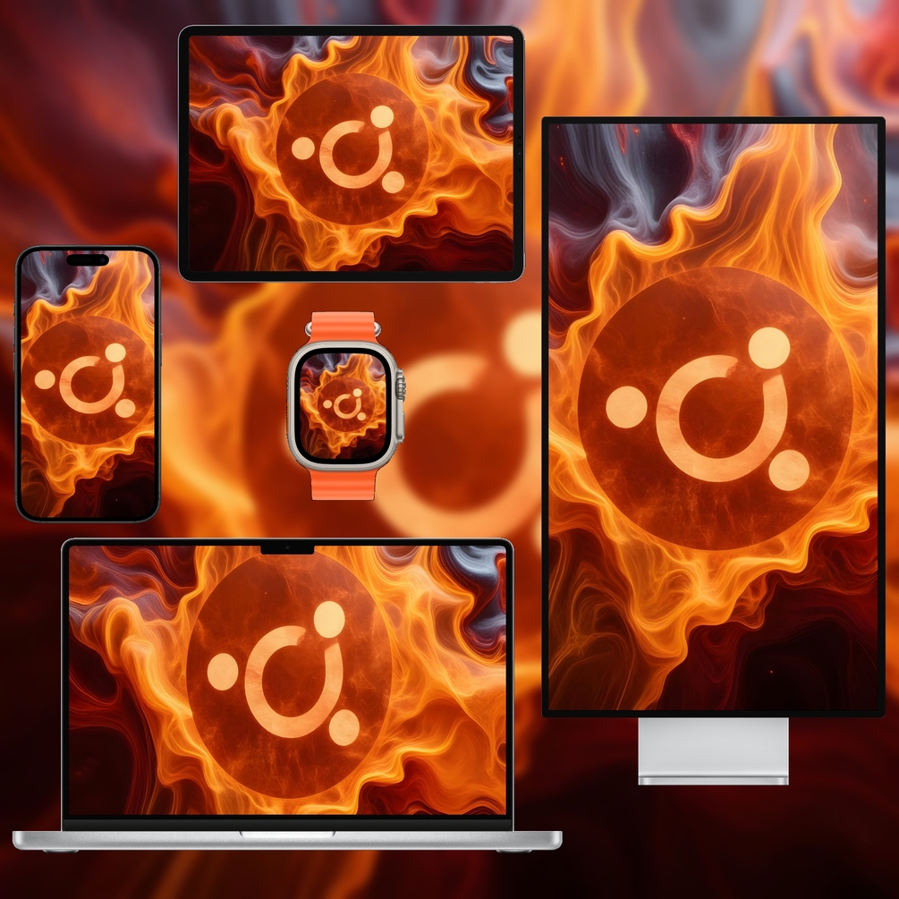 Ubuntu Liquid Energy Custom-Fit Digital Art Pack – Vibrant Abstract Elegance