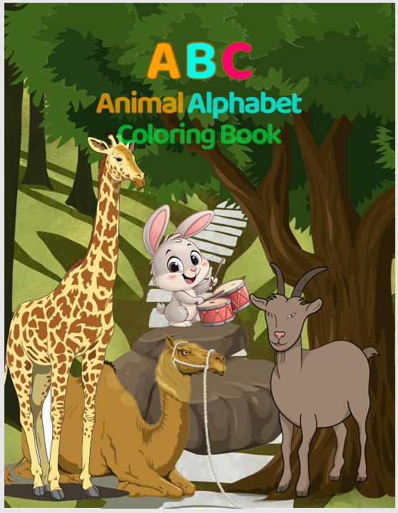 ABC Animals Coloring Book